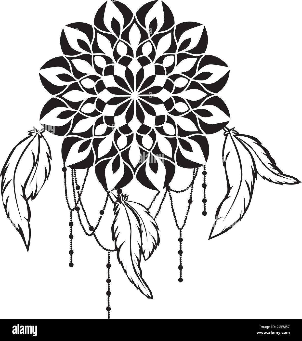 mandala dream catcher Stock Vector Image & Art - Alamy