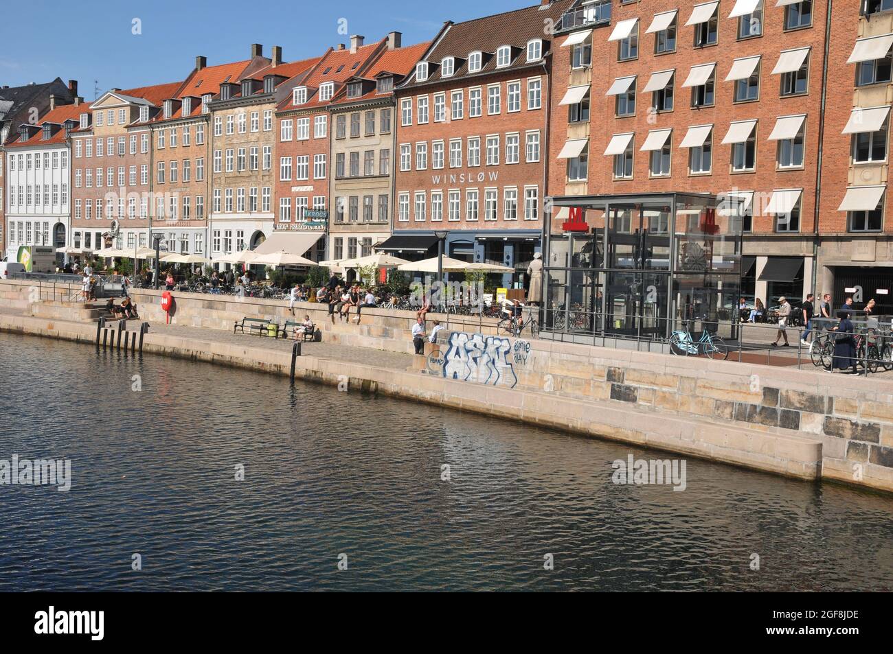 Copenhagen, Denmark., 24 August 2021, /People enjoy sun shine summer ...