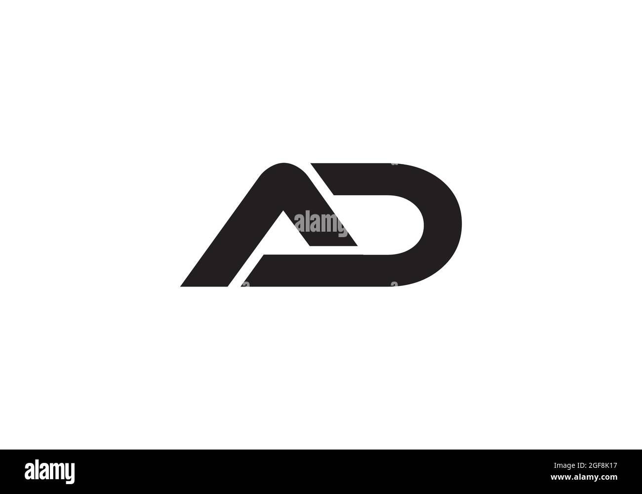 Letter AD creative modern logo design vector image Stock Vector Image ...