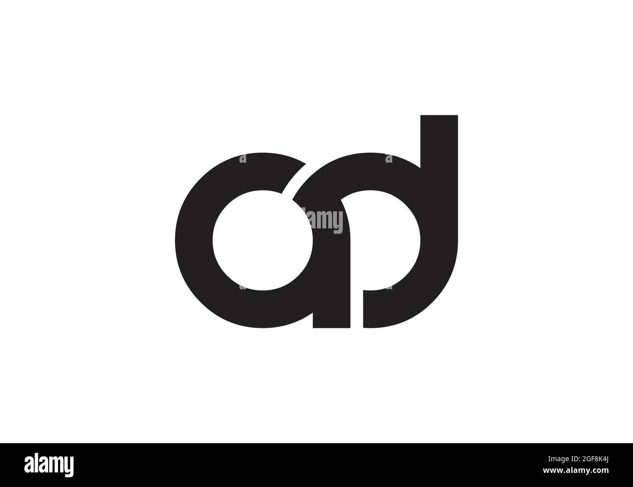 Letter AD creative modern logo design vector image Stock Vector Image ...