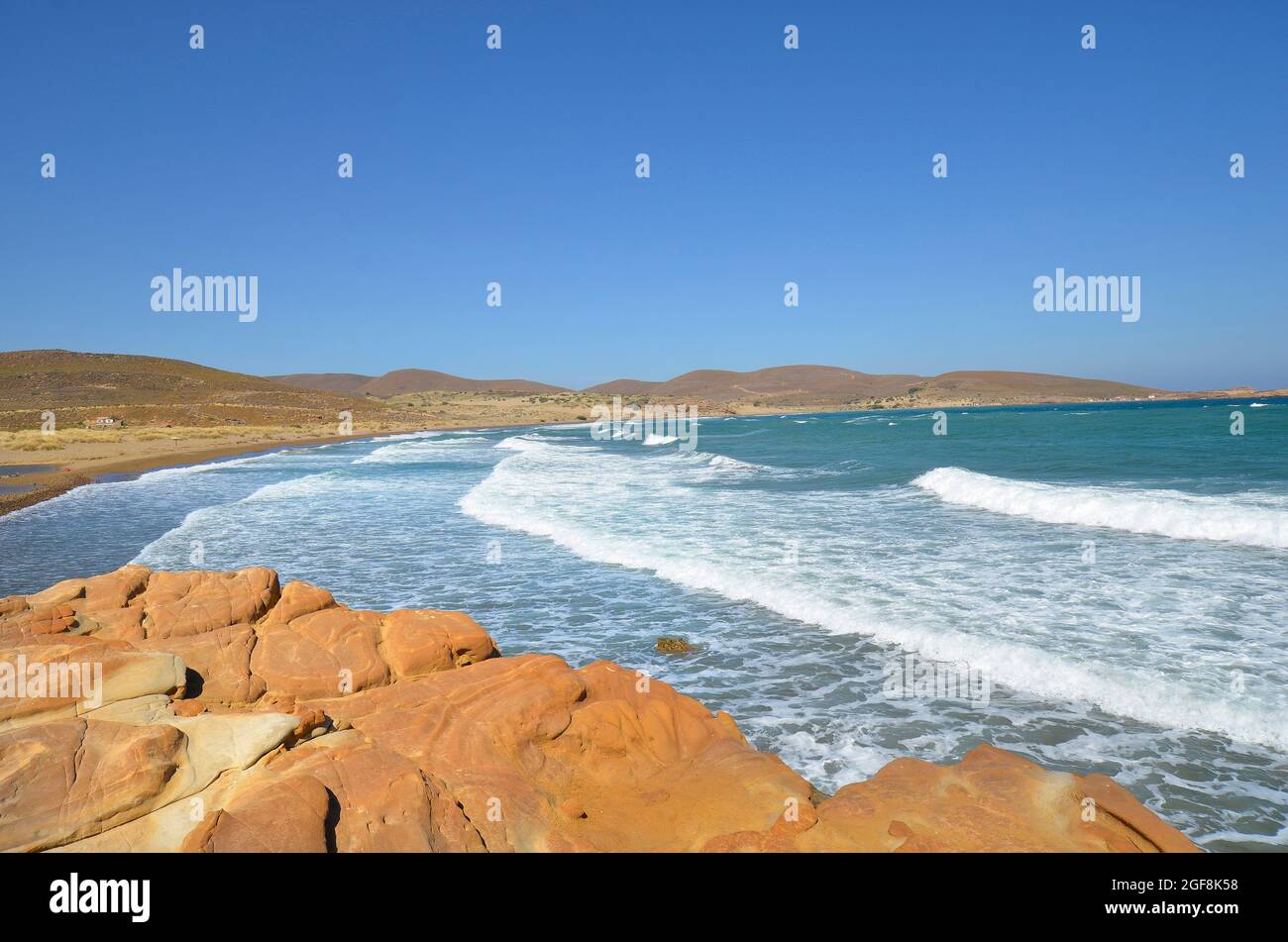 Greece, beach of Gomati on Lemnos Island Stock Photo - Alamy