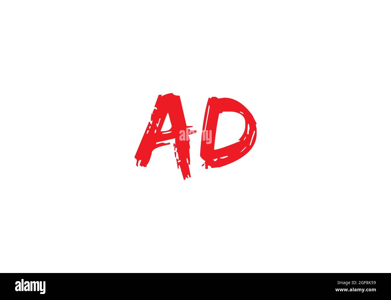 Letter AD creative modern logo design vector image Stock Vector Image ...