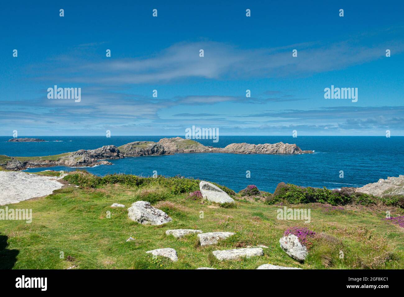 The view from next to King Charles's Castle, Tresco looking towards ...