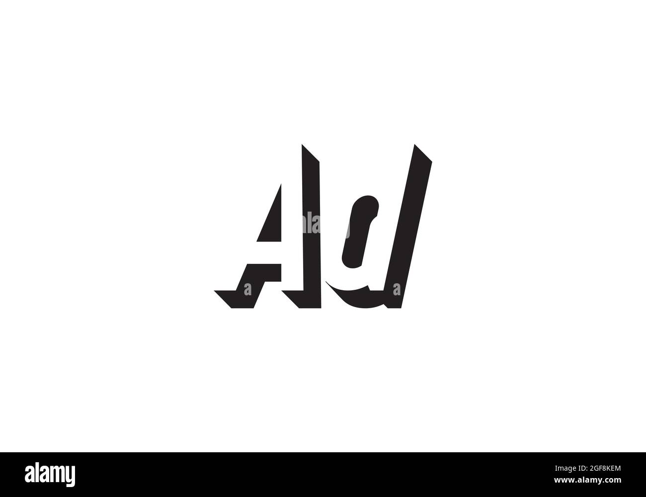 Letter AD creative modern logo design vector image Stock Vector Image ...