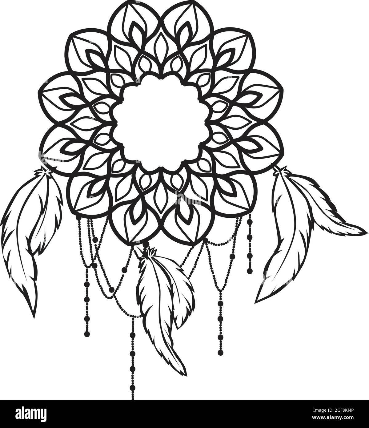 mandala dream catcher Stock Vector Image & Art - Alamy