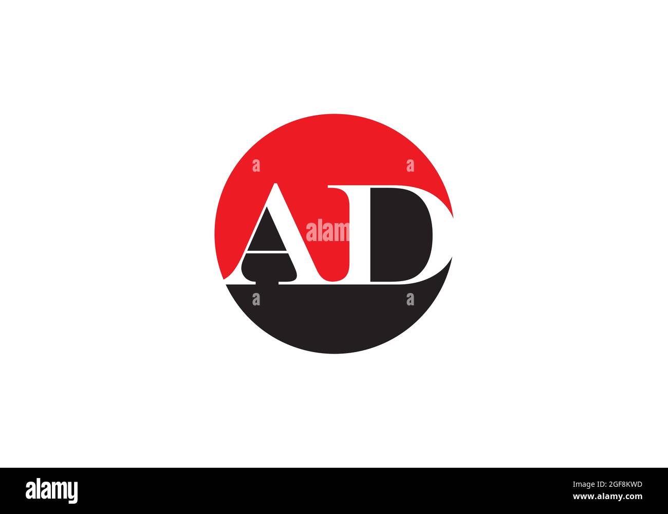 Letter AD creative modern logo design vector image Stock Vector Image ...