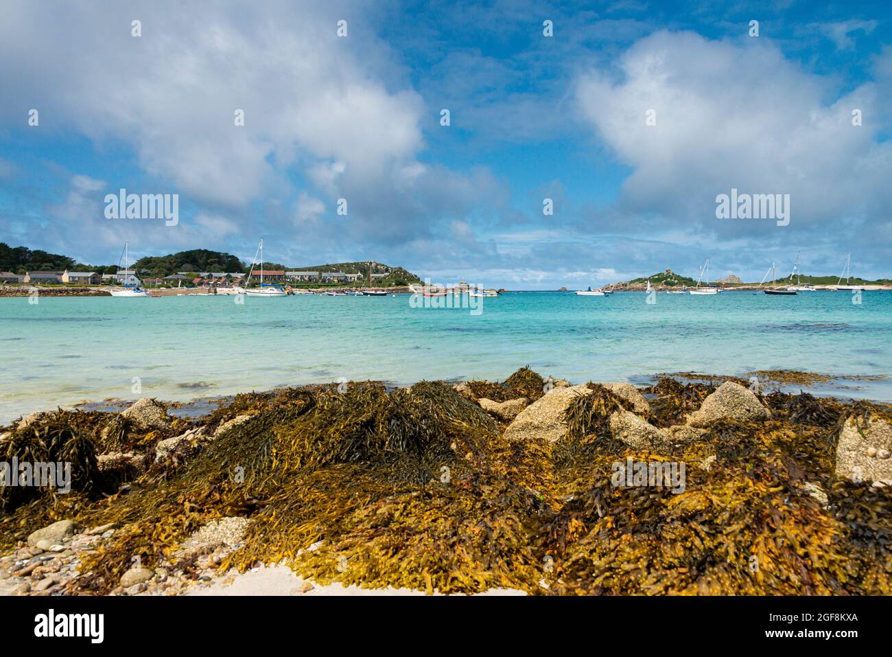 Old Grimsby Harbour, Tresco, Isles of Scilly Stock Photo - Alamy