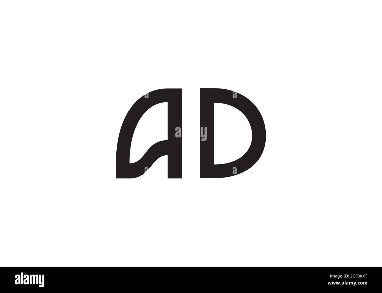 Letter AD creative modern logo design vector image Stock Vector Image ...