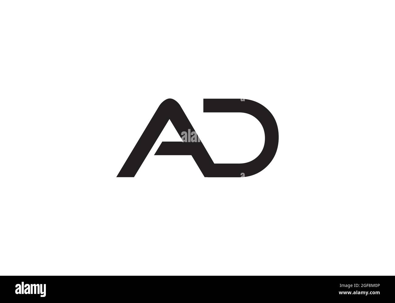 Letter AD creative modern logo design vector image Stock Vector Image ...