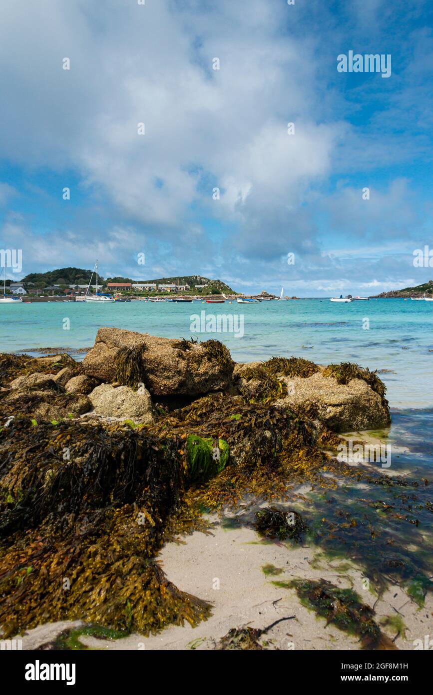Old Grimsby Harbour, Tresco, Isles of Scilly Stock Photo - Alamy