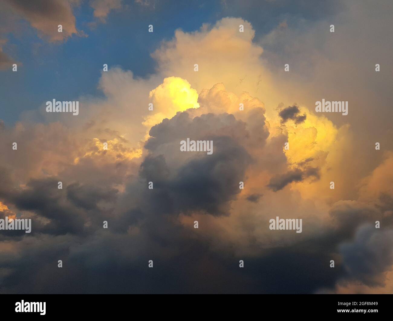 Greece, impressive cloud movements with great light-impressions Stock ...