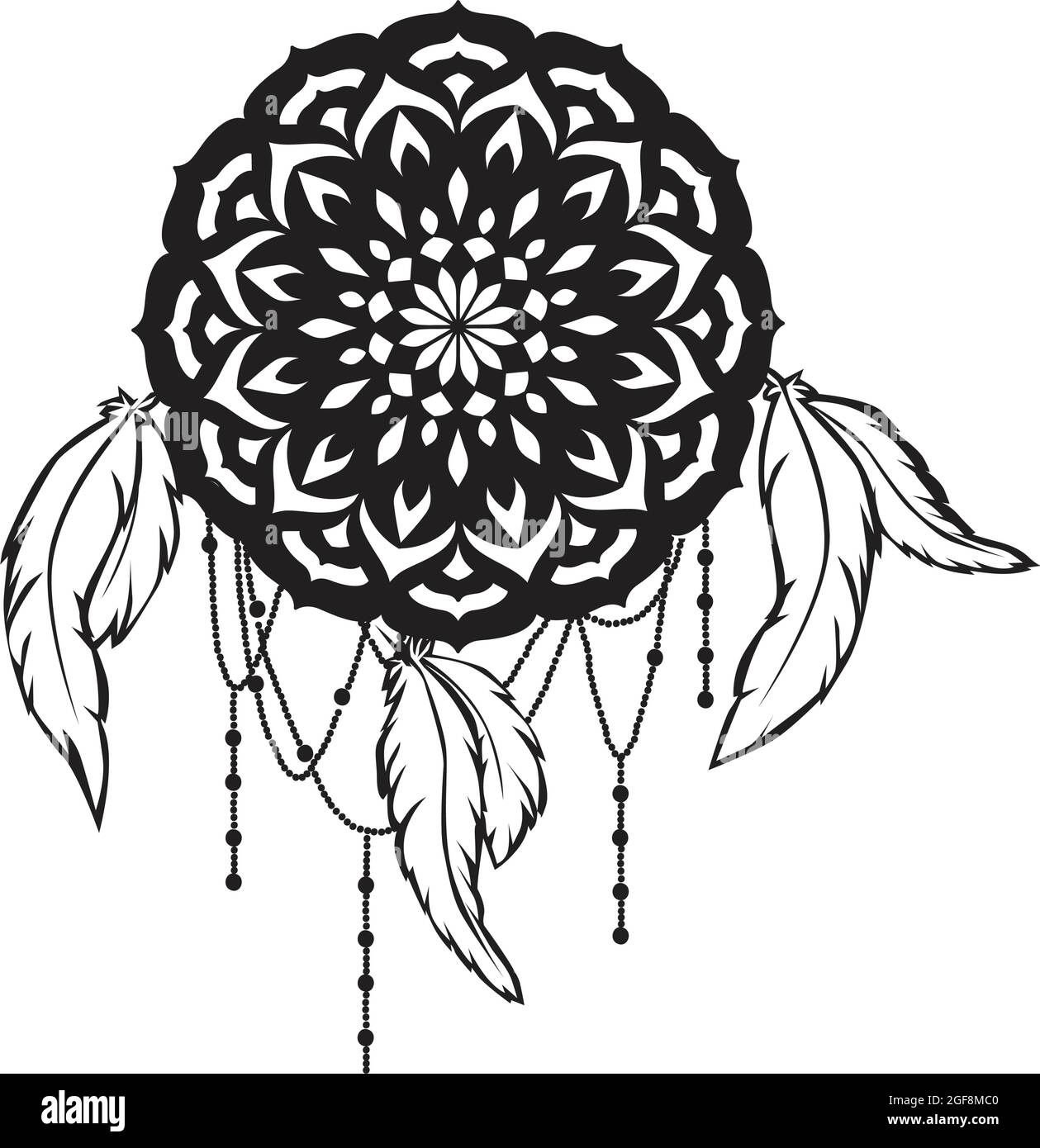 mandala dream catcher Stock Vector Image & Art - Alamy