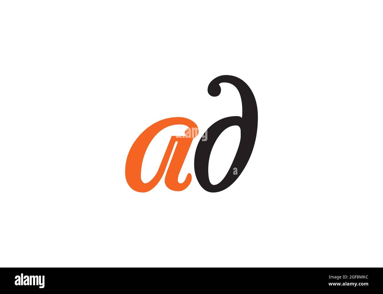 Letter AD creative modern logo design vector image Stock Vector Image ...