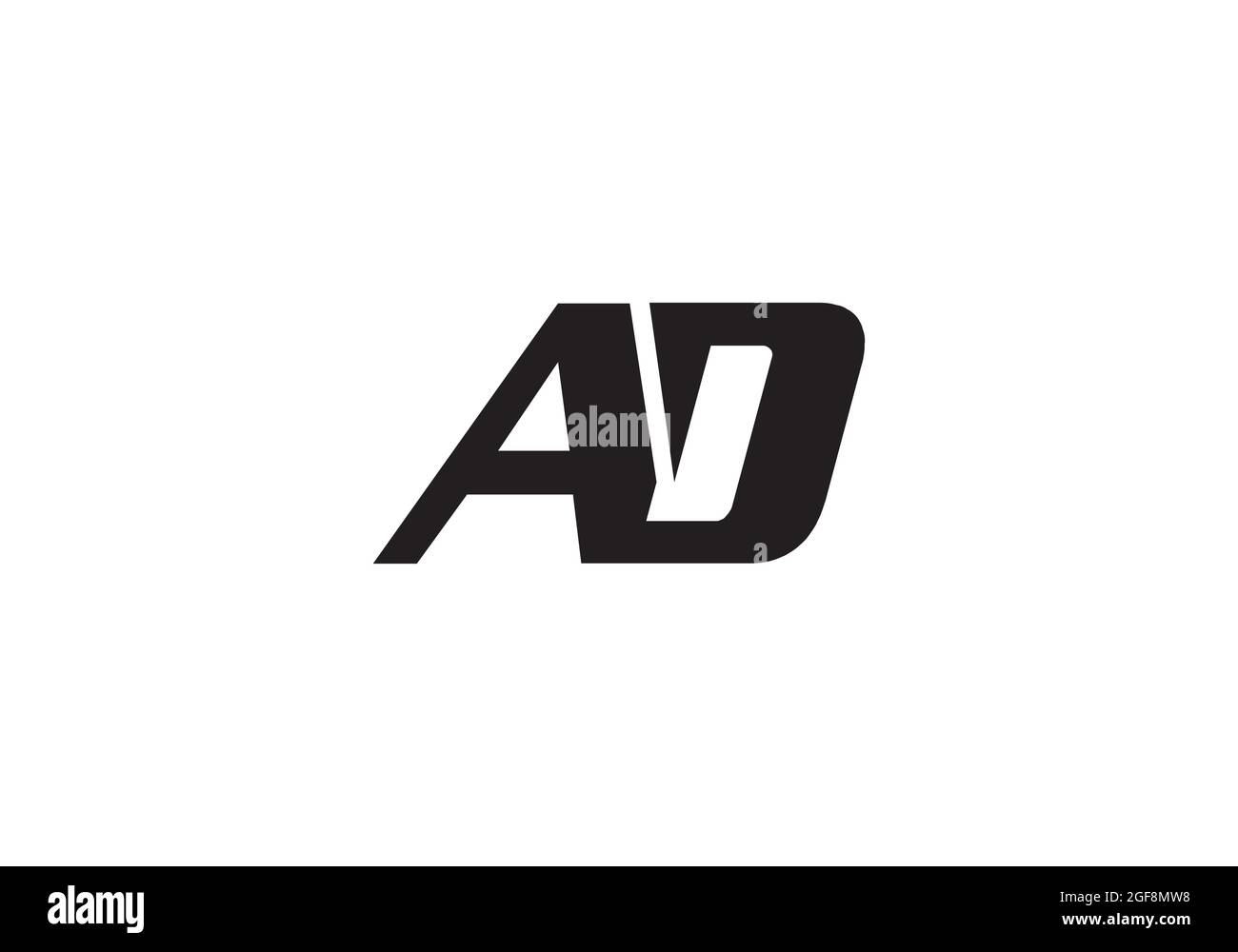 Letter AD creative modern logo design vector image Stock Vector Image ...