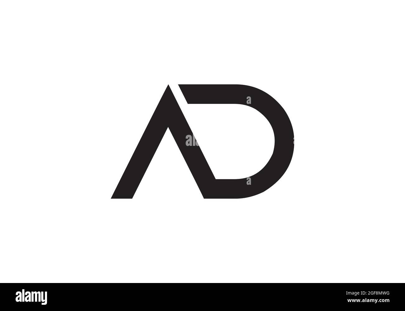 Letter AD creative modern logo design vector image Stock Vector Image ...