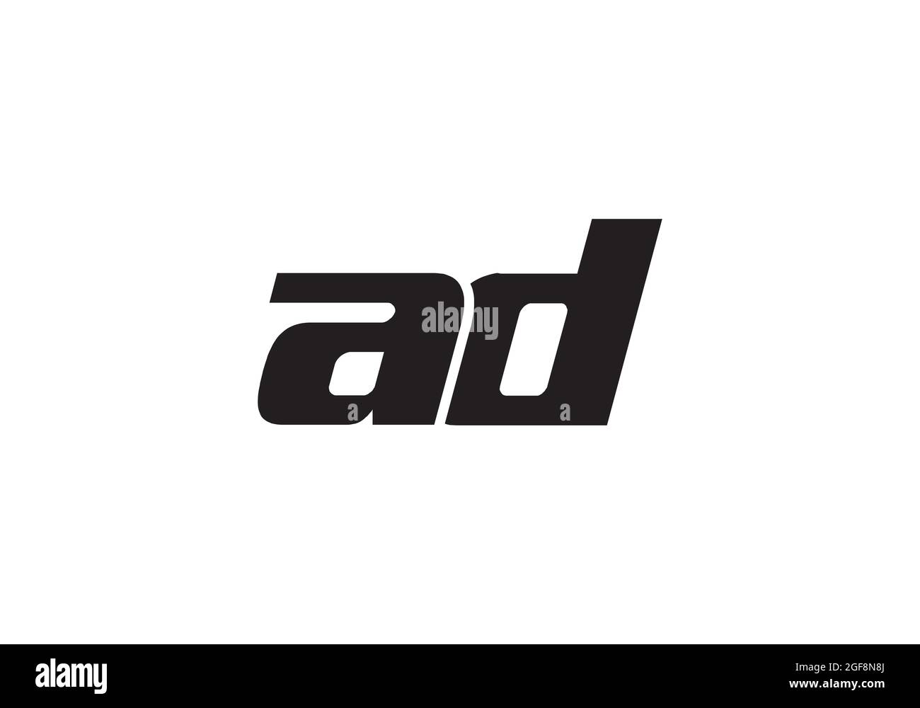 Letter AD creative modern logo design vector image Stock Vector Image ...