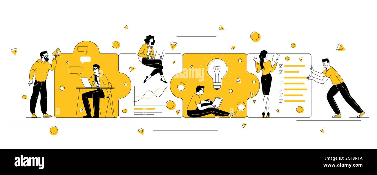 Synergy infographic hi-res stock photography and images - Alamy