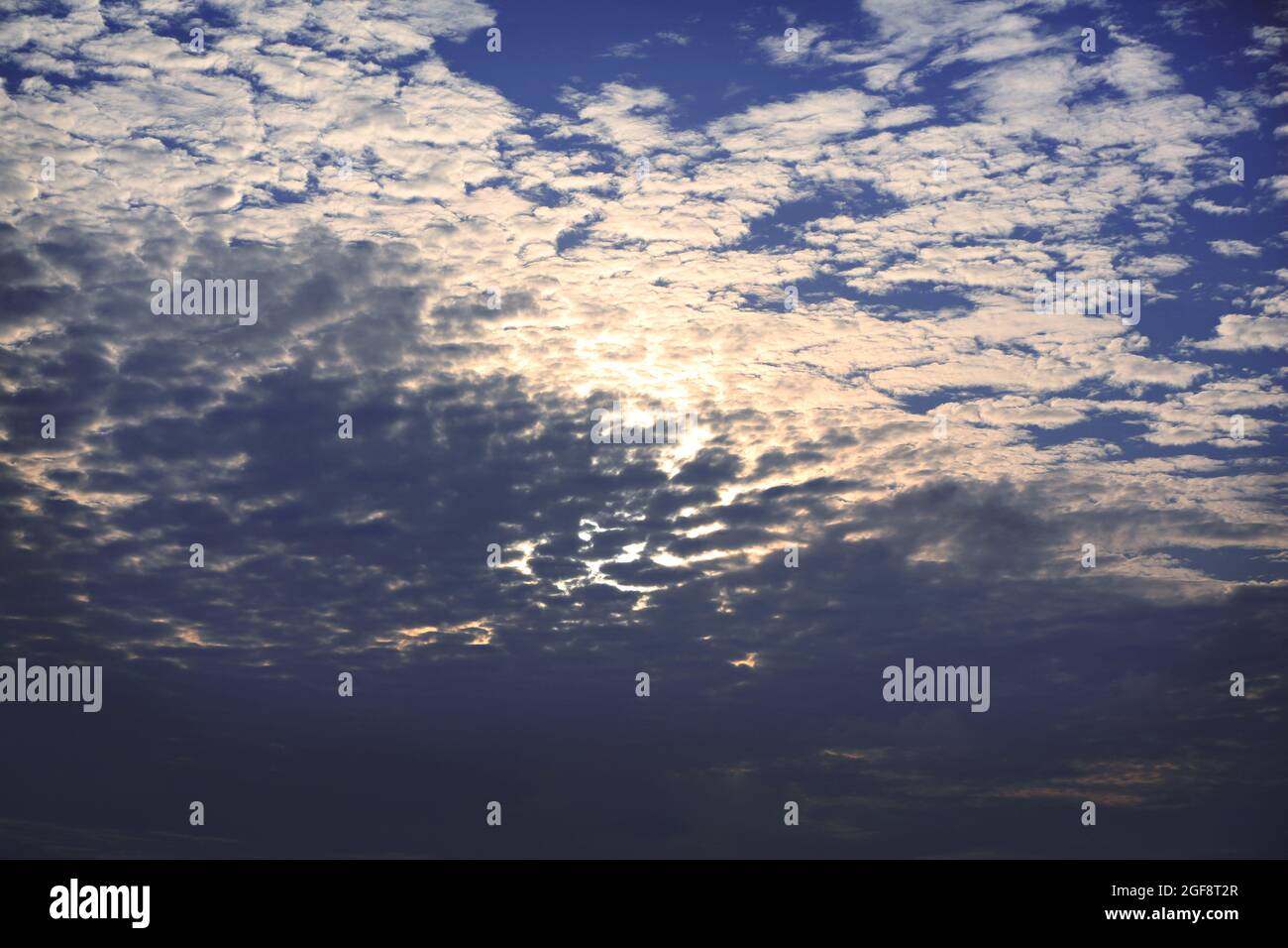 Cloudy tropical sky Stock Photo - Alamy