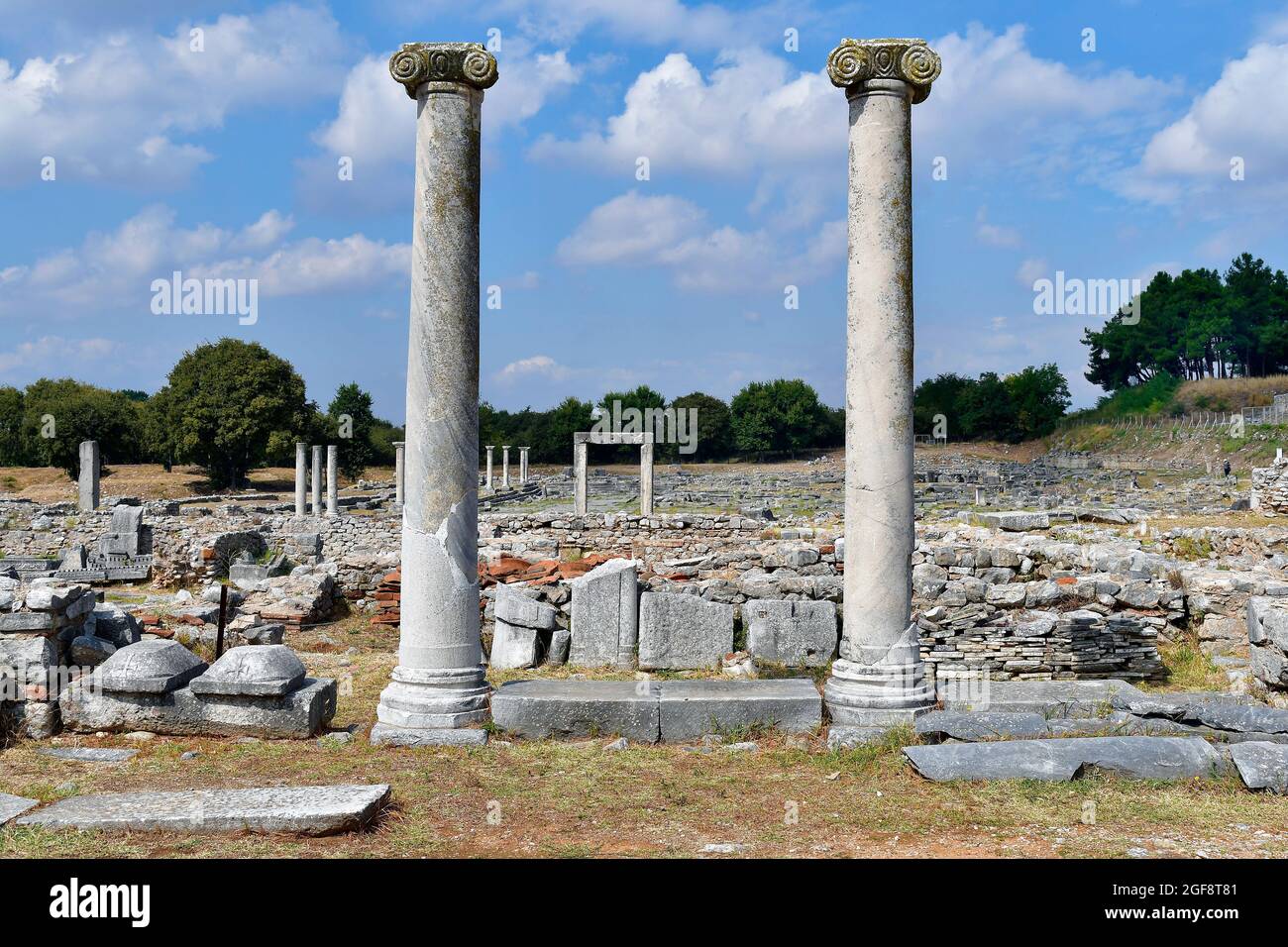 Greece, Unesco world heritage site of ancient Philippi Stock Photo - Alamy