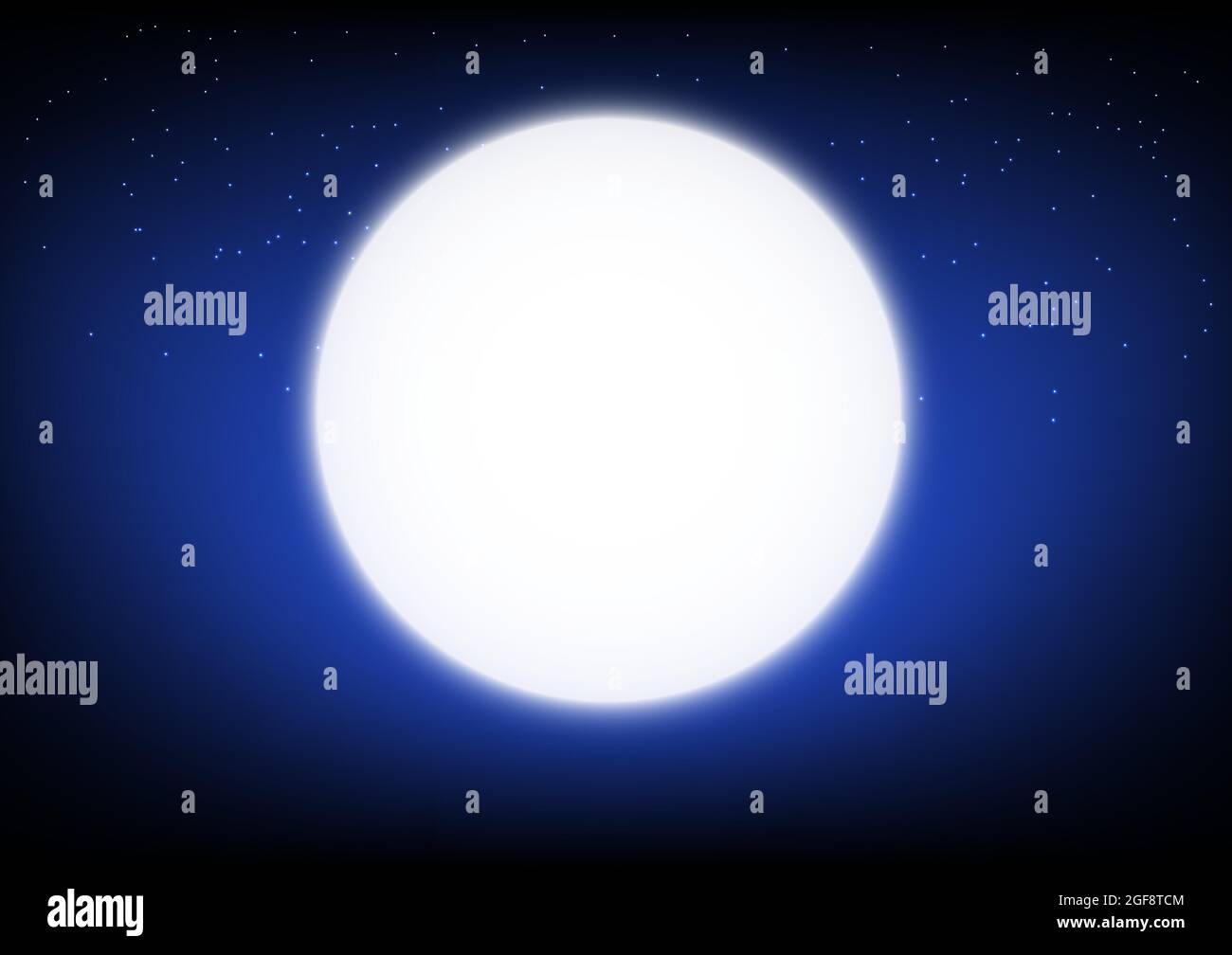 Moon on the sky at night time graphics design vector illustration Stock ...