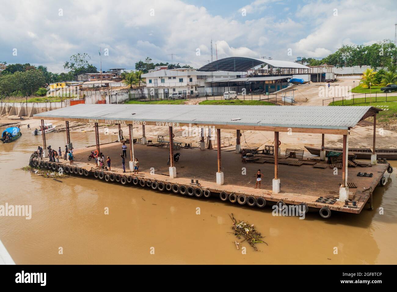 TABATINGA, BRAZIL - JUNE 22, 2015: Pier in Tabatinga town, Brazil Stock ...