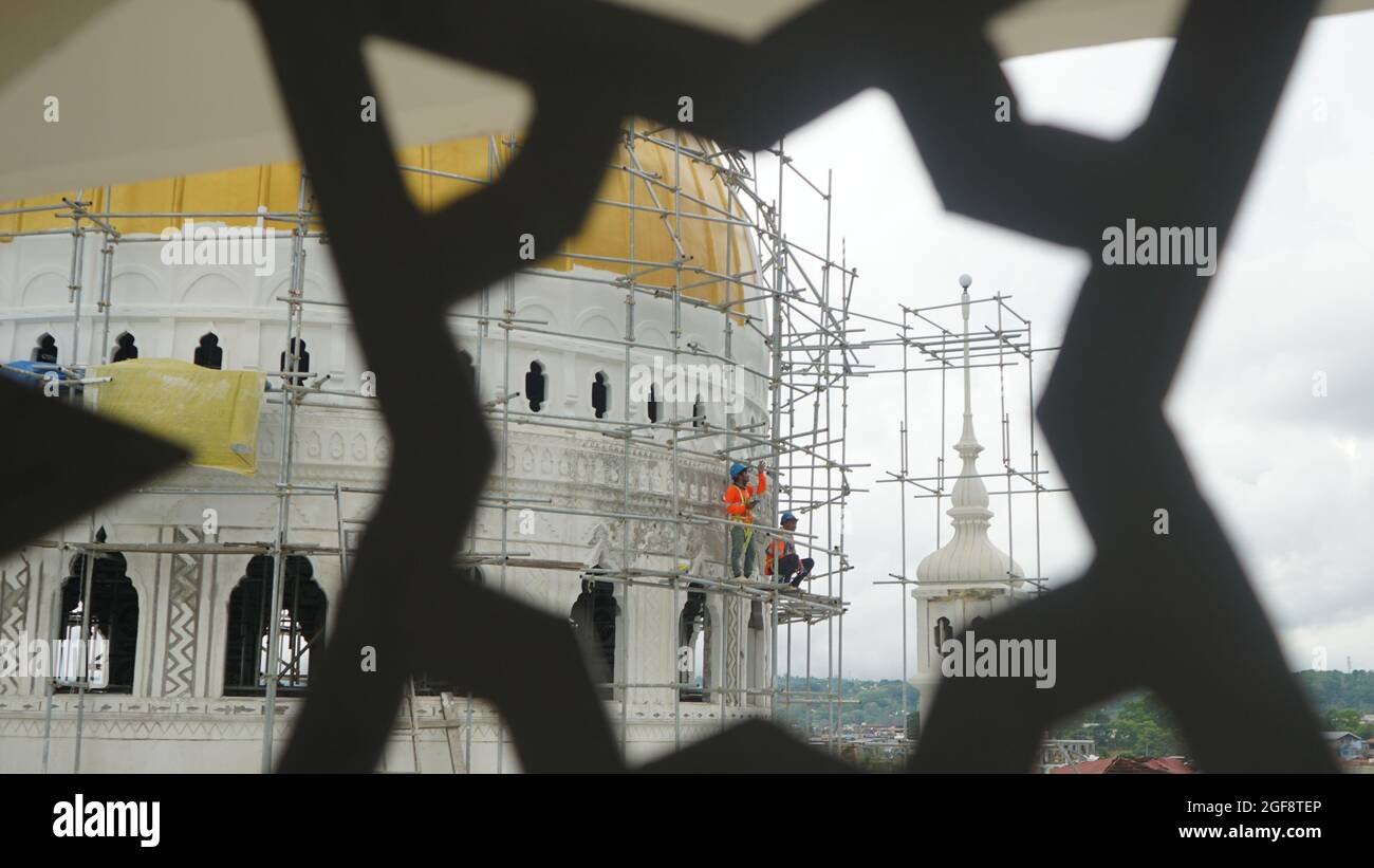 The reconstruction efforts of the iconic Marawi Grand Mosque which is ...