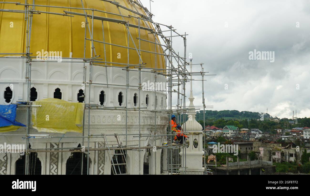 The reconstruction efforts of the iconic Marawi Grand Mosque which is ...