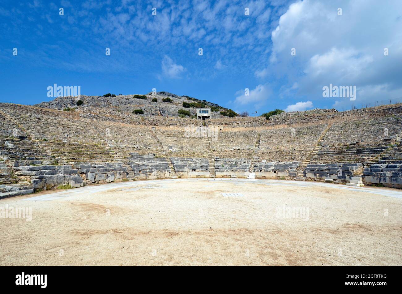 Greece, amphitheater in Unesco world heritage site of ancient Philippi ...