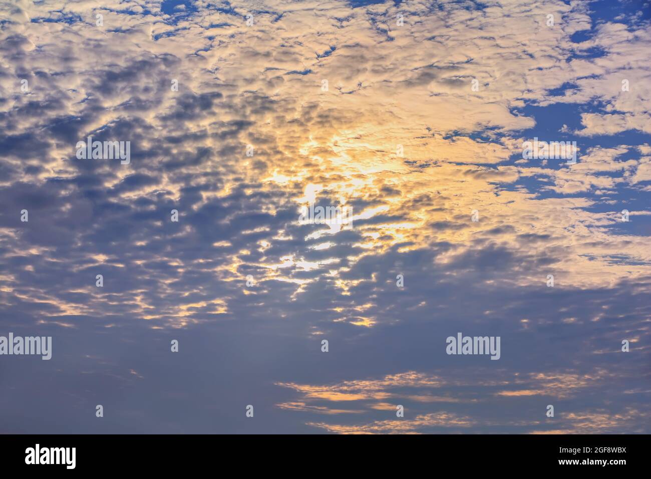 Cloudy tropical sky Stock Photo - Alamy