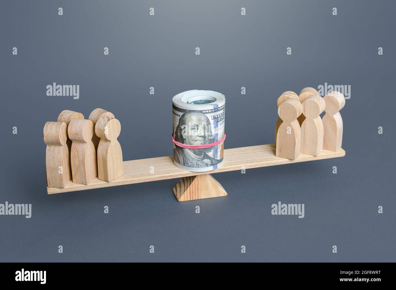 Groups of people are competing for funding. Competition of projects for ...