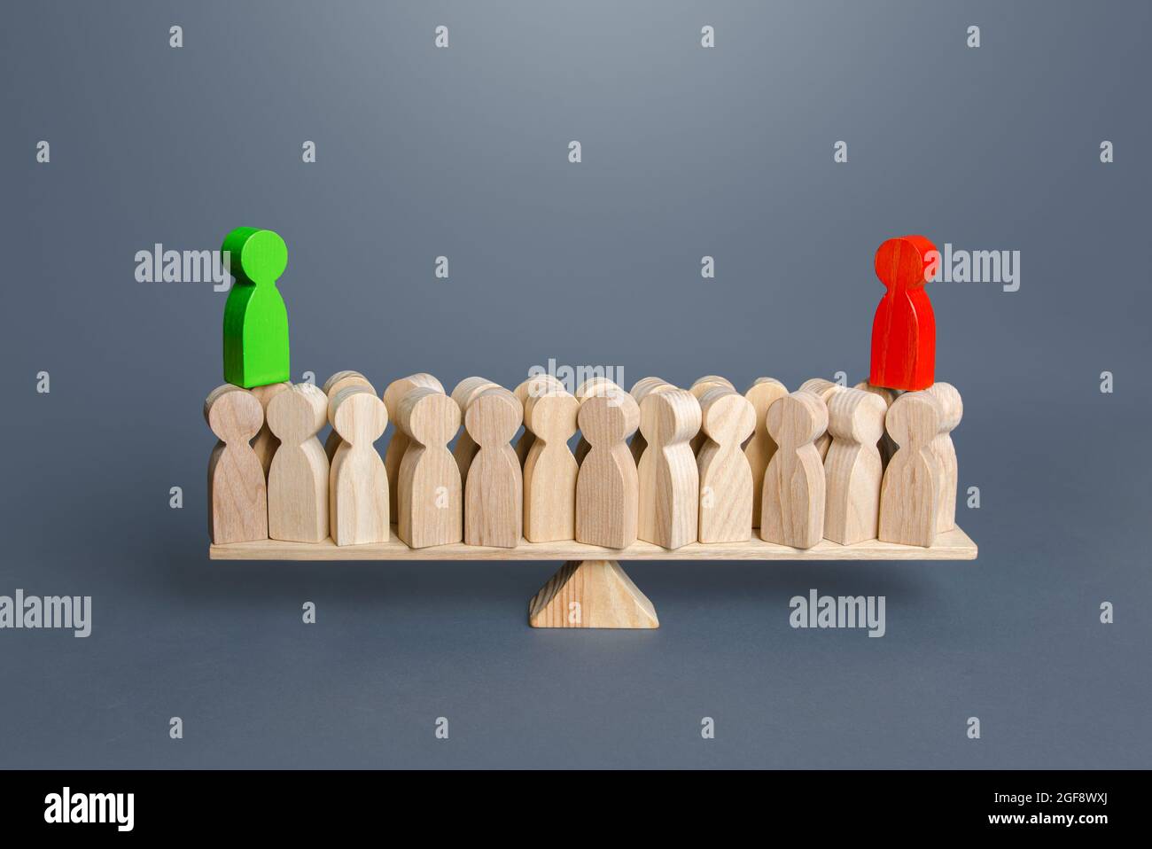 Two political rivals are trying to enlist the people support. Political ...