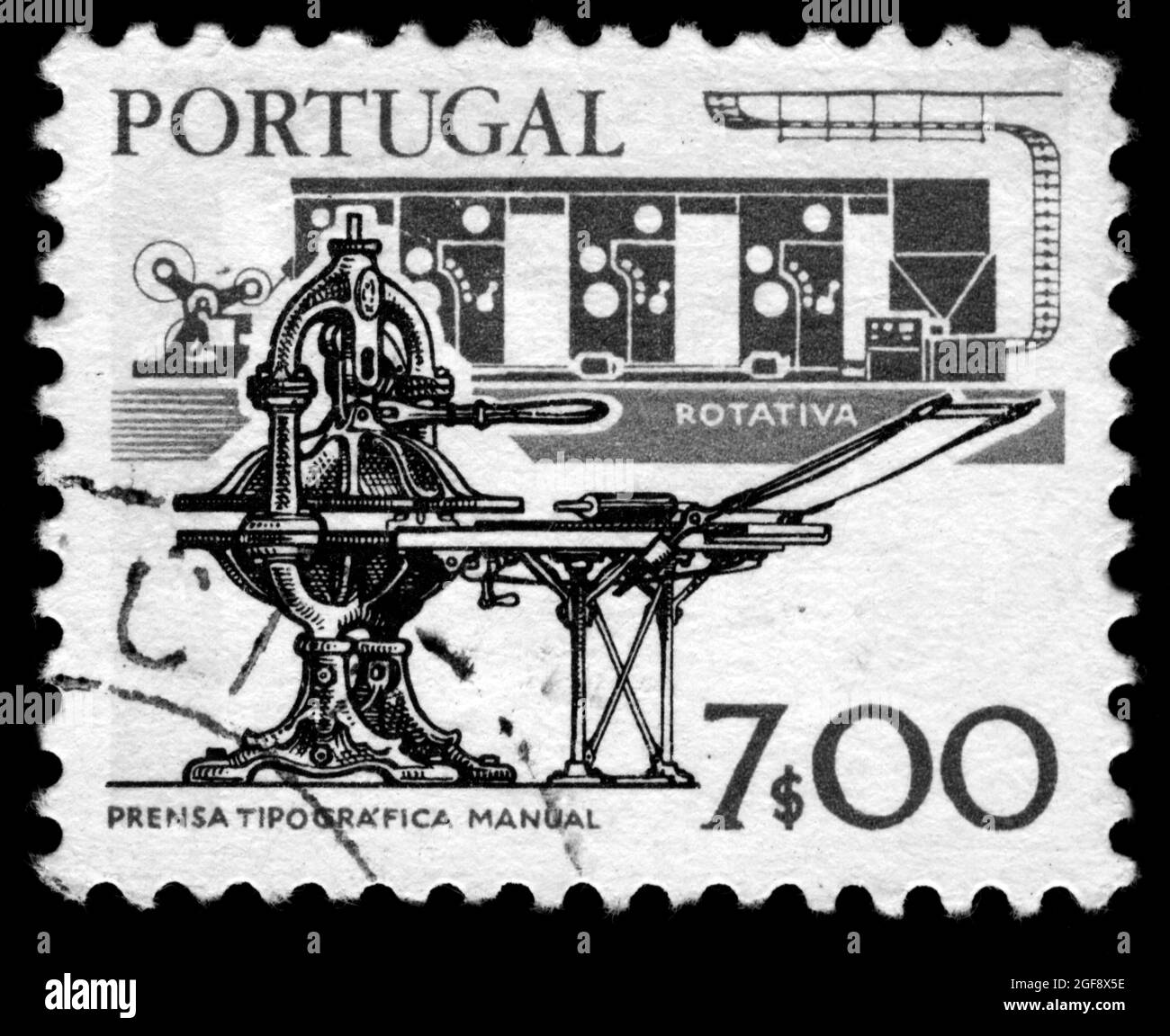 Stamp print in Portugal Stock Photo - Alamy