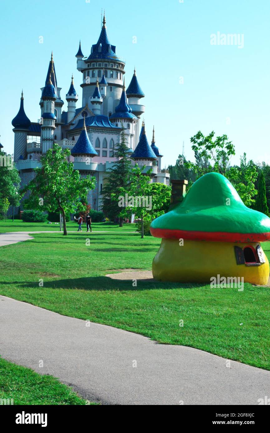 Fairy Tale Castle Park at Sazova Park Eskisehir Turkey Stock Photo - Alamy