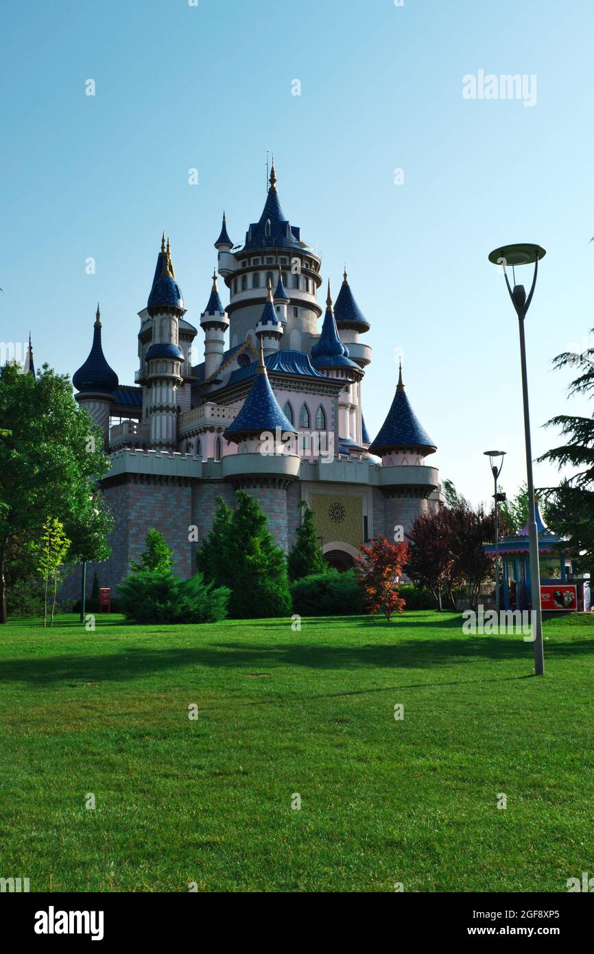 Fairy Tale Castle Park at Sazova Park Eskisehir Turkey Stock Photo - Alamy