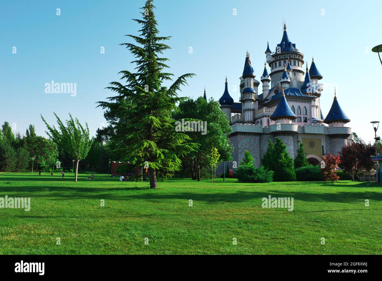 Fairy Tale Castle Park at Sazova Park Eskisehir Turkey Stock Photo - Alamy