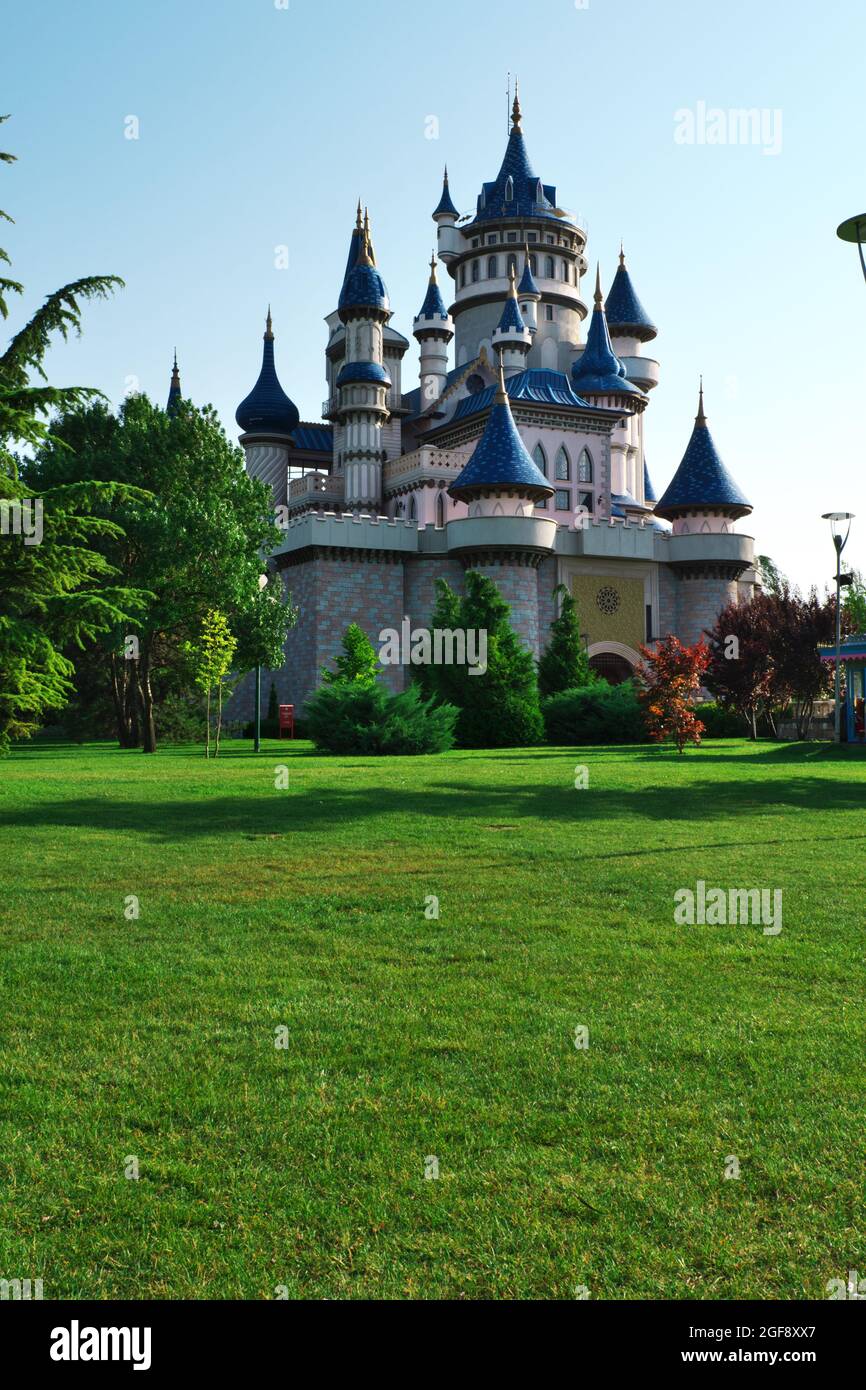Fairy Tale Castle Park at Sazova Park Eskisehir Turkey Stock Photo - Alamy
