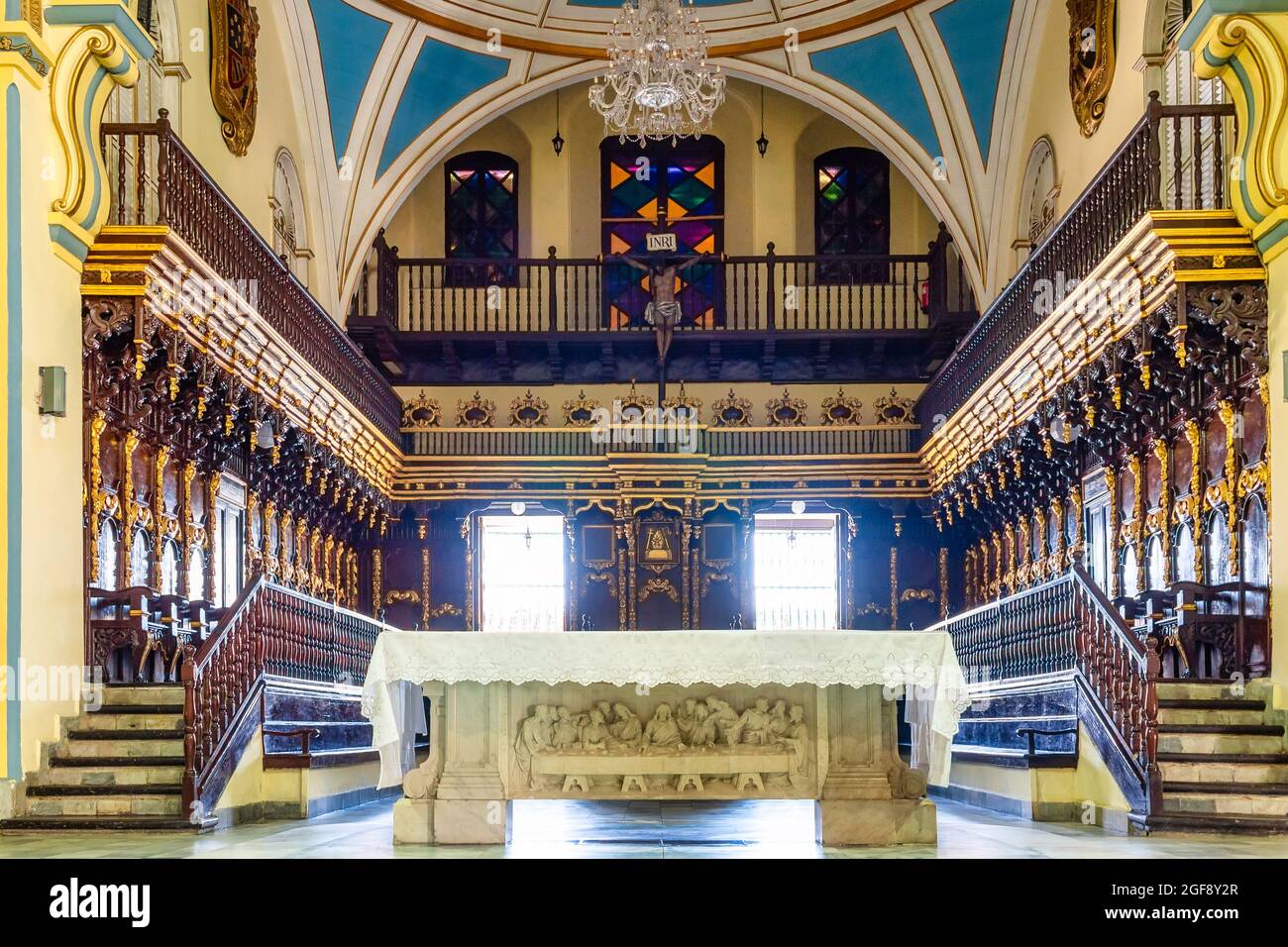 Cathedral of santiago ceiling hi-res stock photography and images - Alamy
