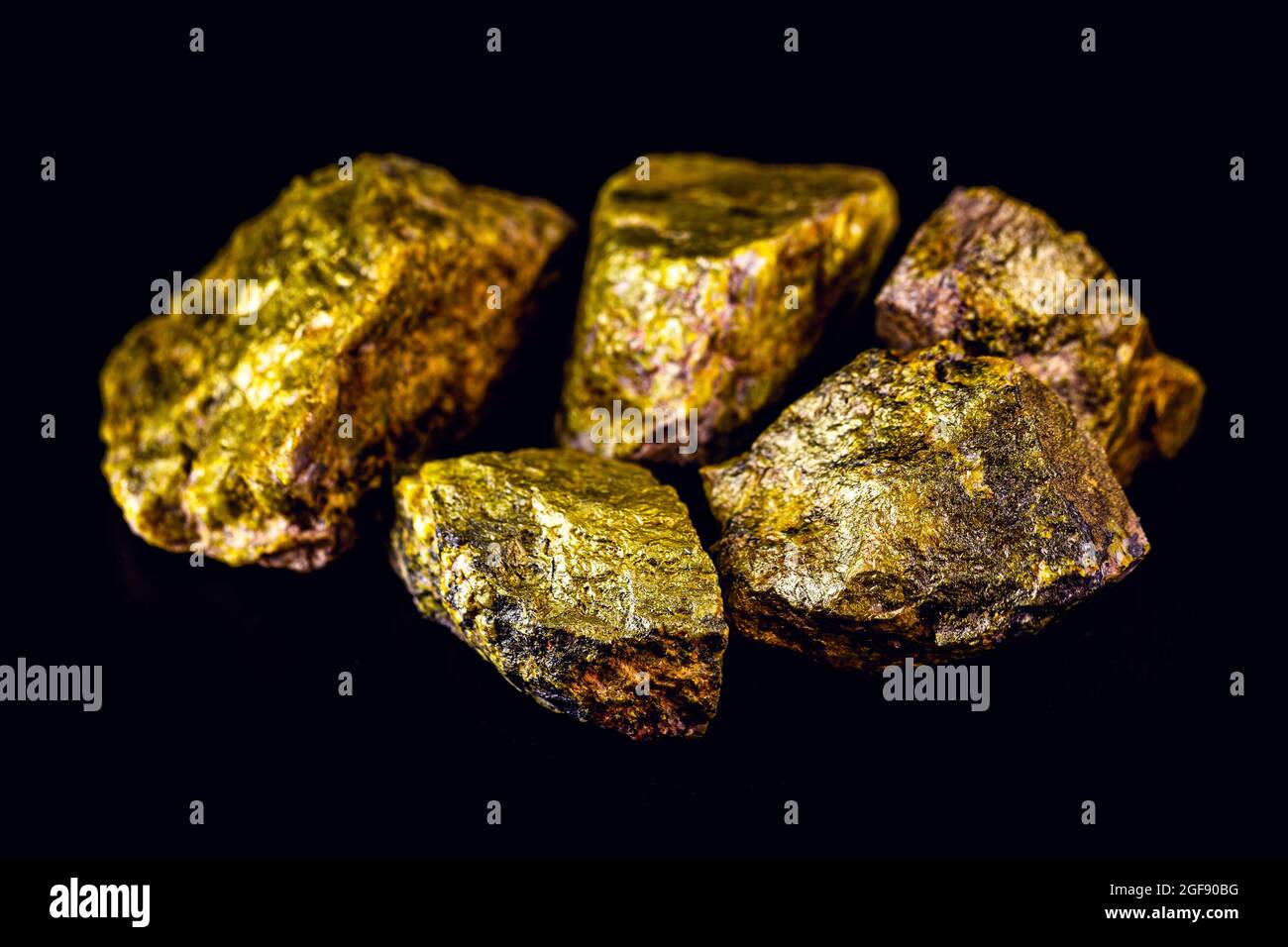 Uranium, a chemical element with a U symbol and an atomic mass equal to ...