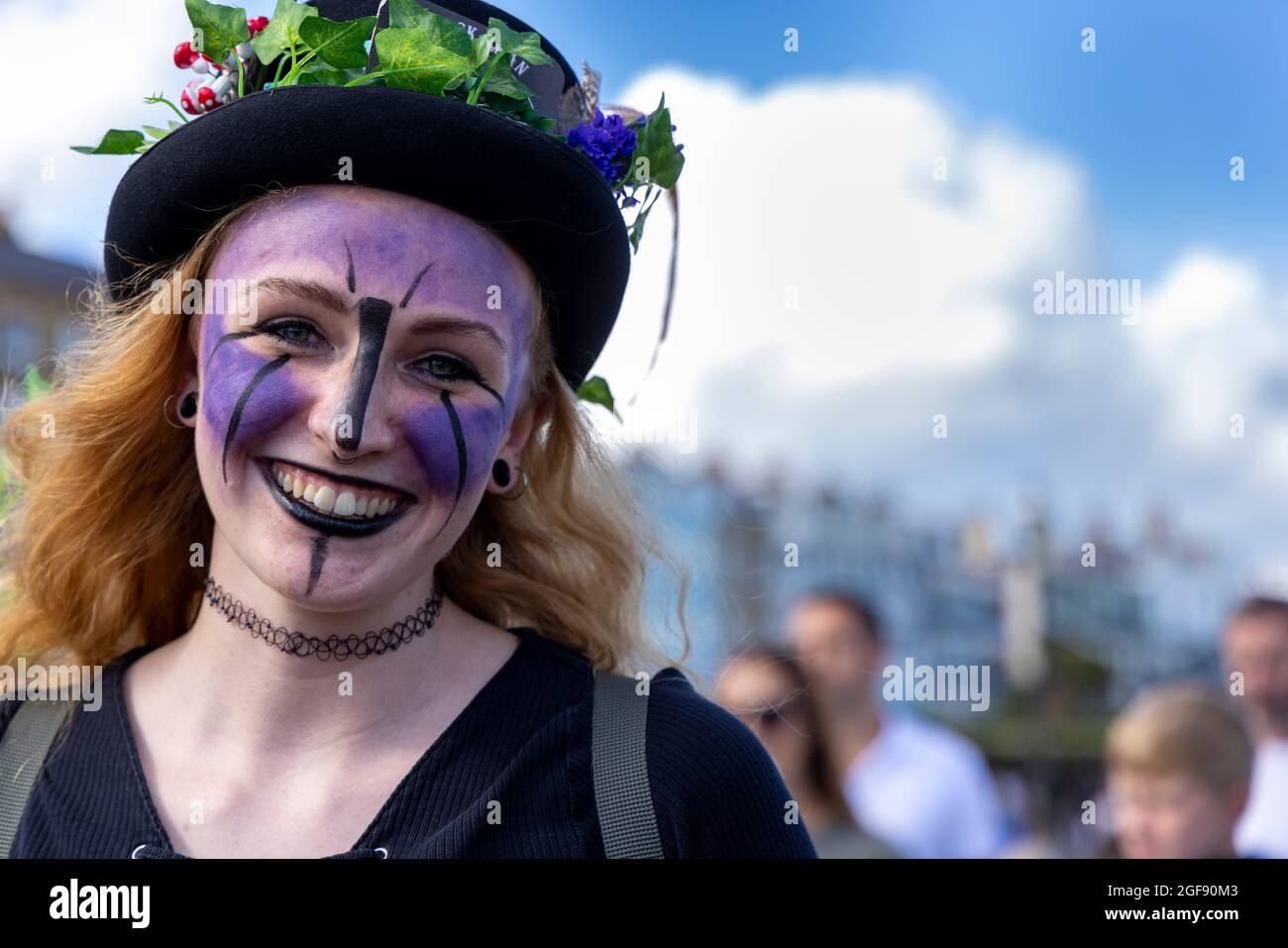 Black Swan Border Morris at Broadstairs Folk Week, August 2021 Stock ...