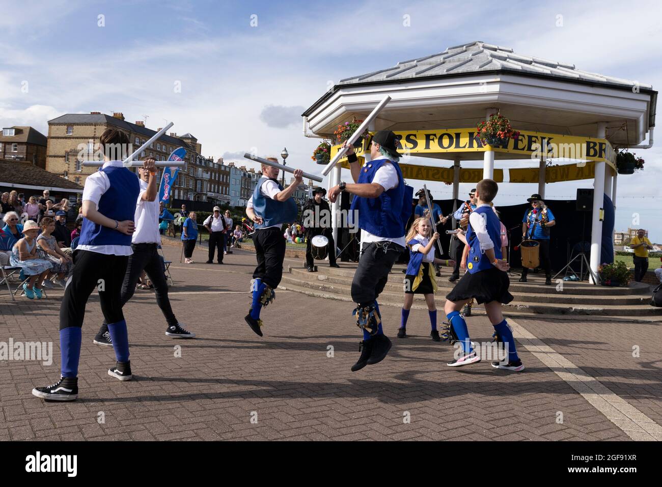 Trinity Morris clog dancers performing at the bandstand during ...