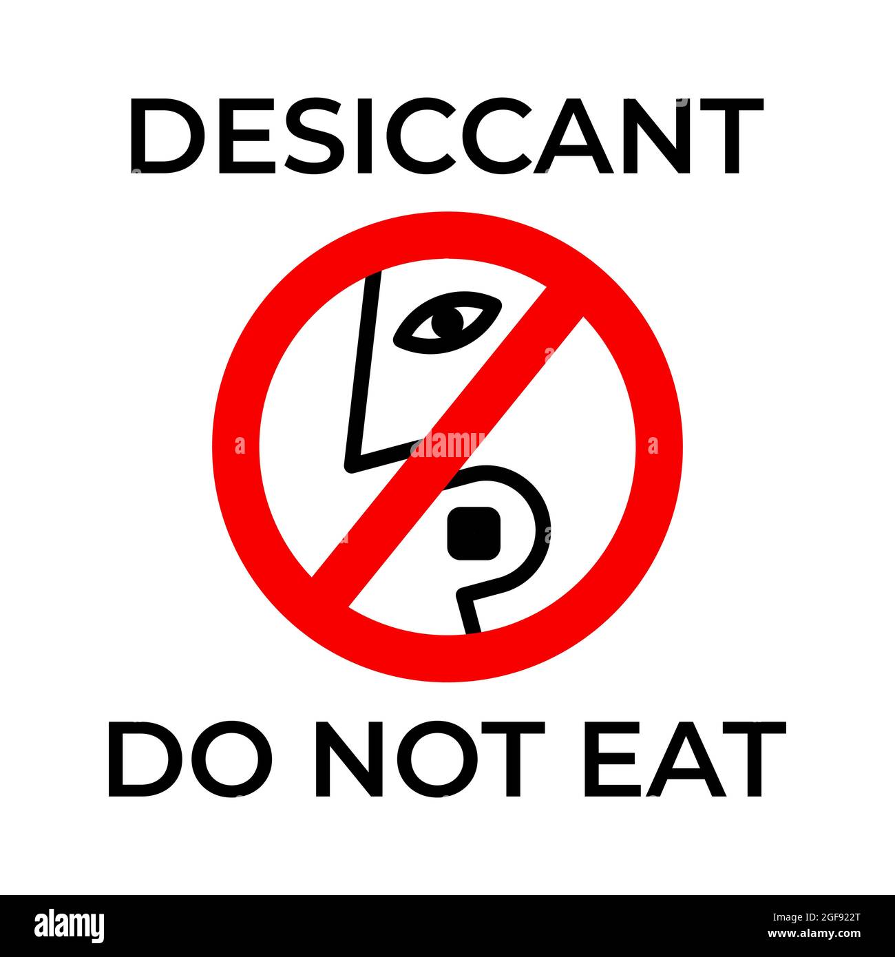 Do not eat desiccant icon Stock Vector Image & Art - Alamy