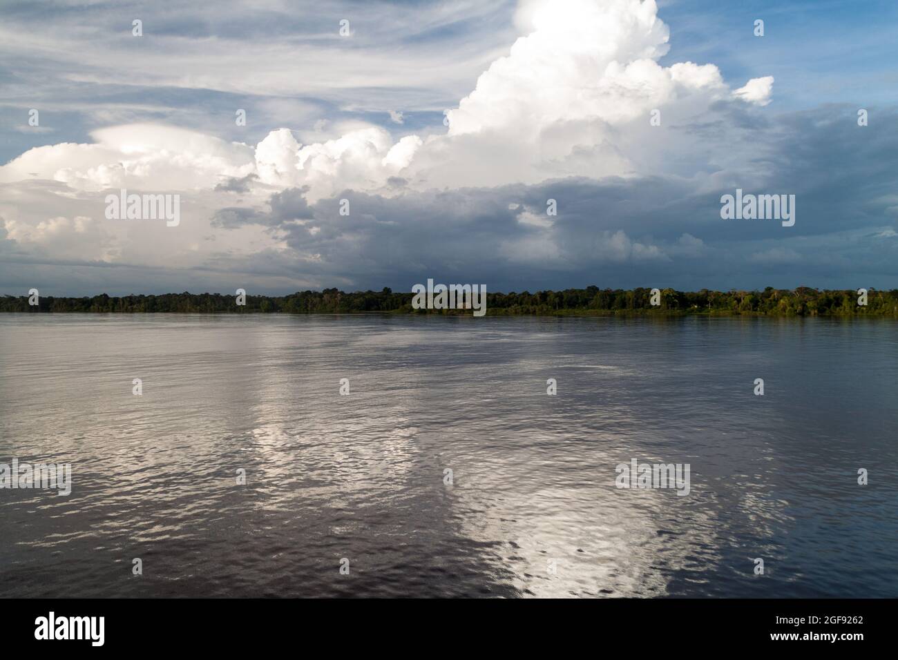 Cloudy sky and Amazon river, Brazil Stock Photo - Alamy