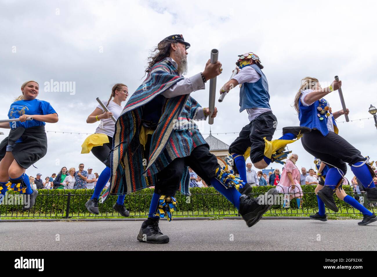 Trinity Morris clog dancers performing in Victoria Gardens during ...