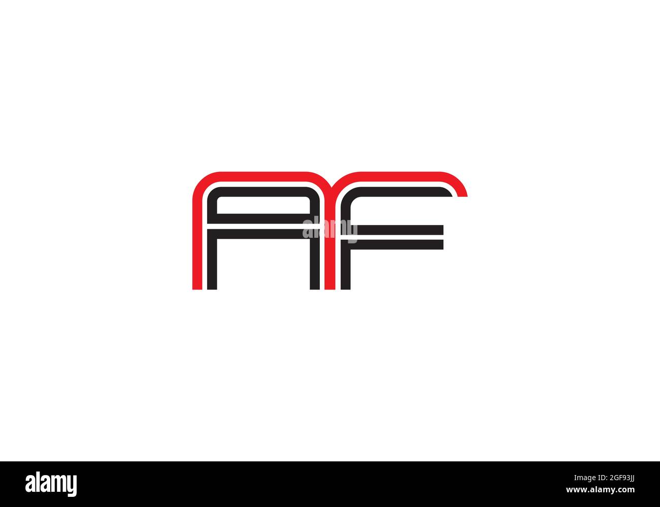 Initial AF Letter Logo With Creative Modern Business Typography Vector ...