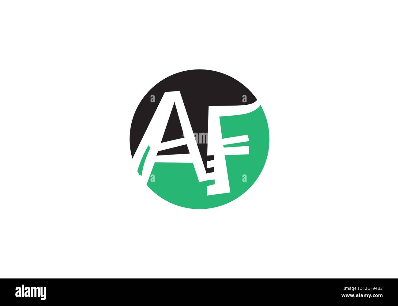 Initial AF Letter Logo With Creative Modern Business Typography Vector ...
