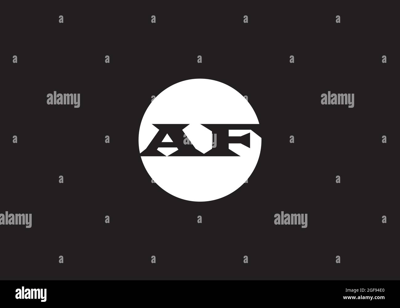 Initial AF Letter Logo With Creative Modern Business Typography Vector ...