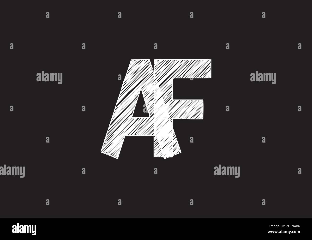 Initial AF Letter Logo With Creative Modern Business Typography Vector ...
