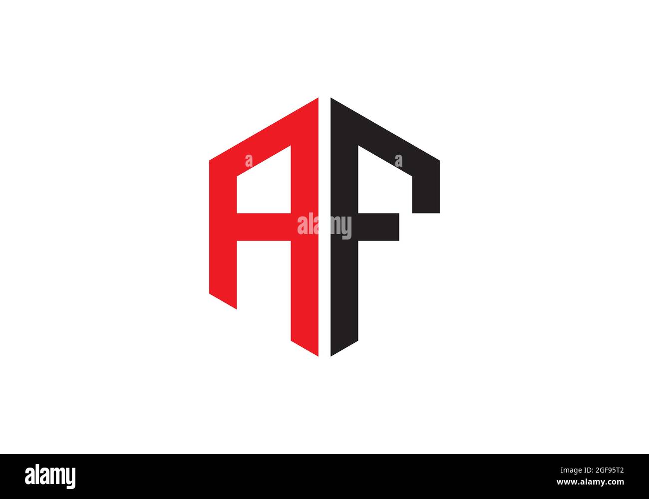 Initial AF Letter Logo With Creative Modern Business Typography Vector ...