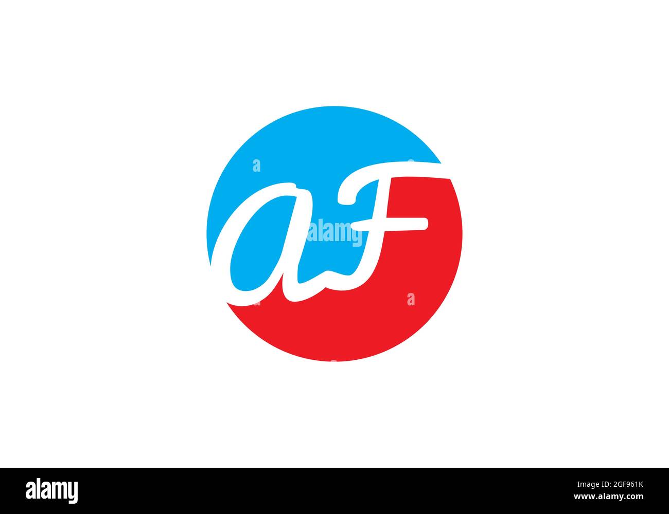 Initial AF Letter Logo With Creative Modern Business Typography Vector ...