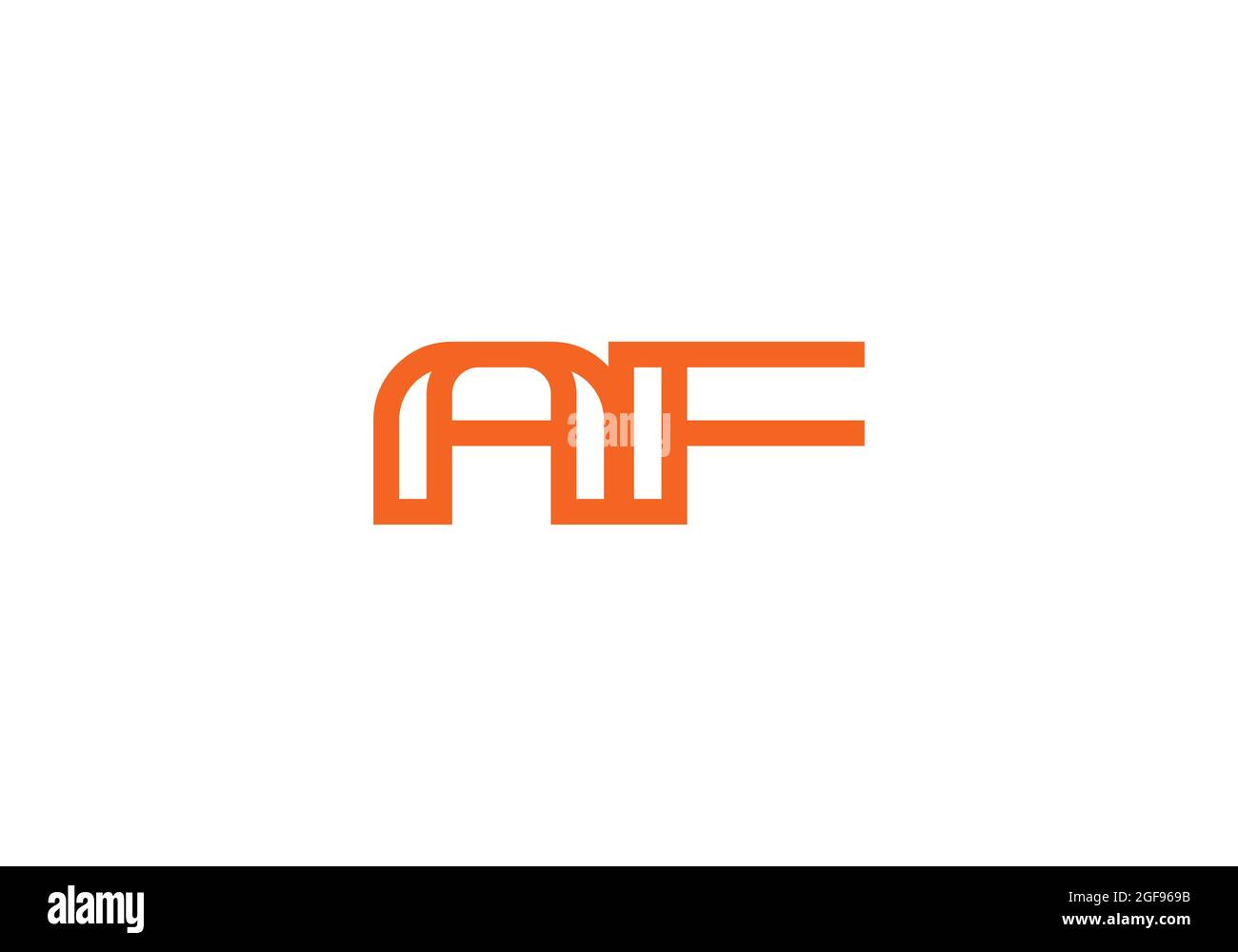 Initial AF Letter Logo With Creative Modern Business Typography Vector ...
